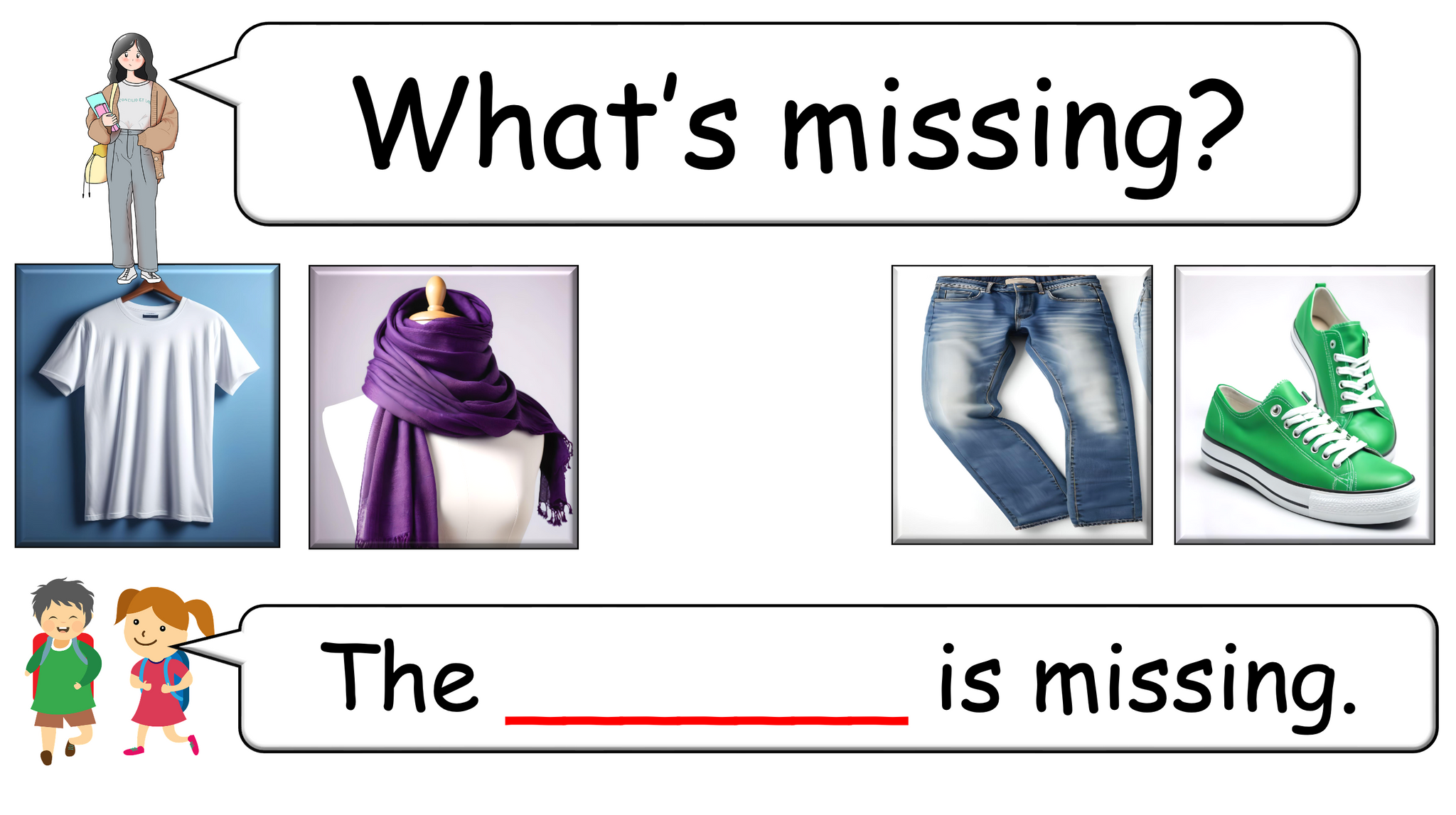 Grade 2-4 - ESL Lesson - Clothing / What are you wearing today? - Powe ...