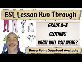 Grade 2-3 - ESL Lesson - Clothing/What will you wear? - PowerPoint Les ...