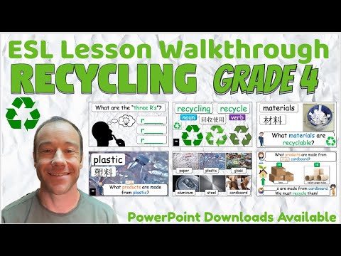 Grade 4-6 - ESL Lesson - Recycling - PowerPoint Lesson – Teacher Matt's ...